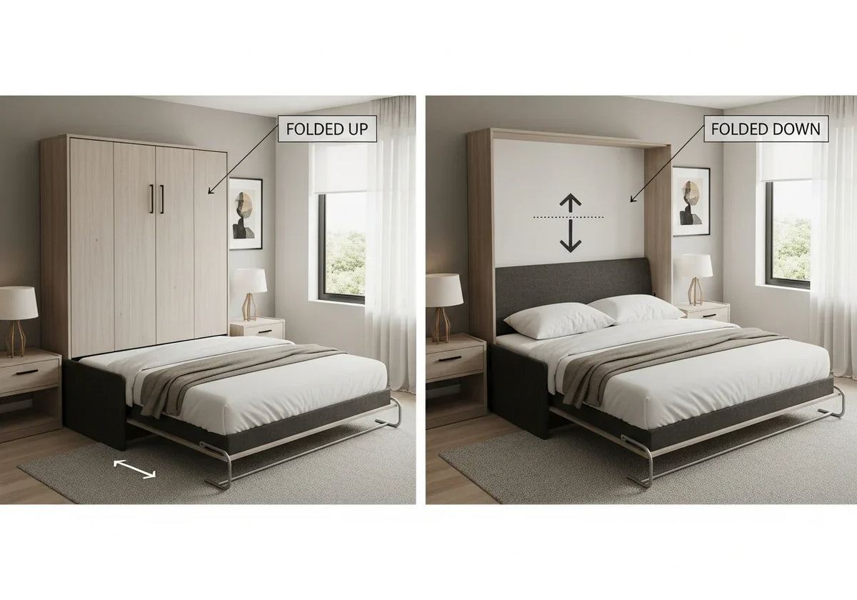 10 Real-Life Improvements After Switching to a Horizontal Murphy Bed ...