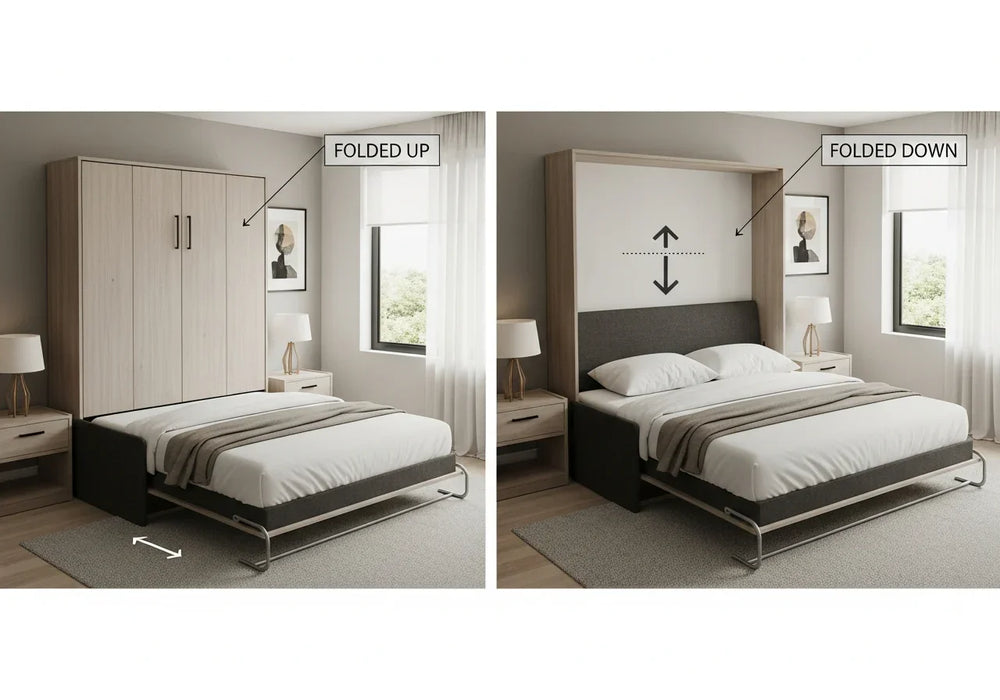 10 Real-Life Improvements After Switching to a Horizontal Murphy Bed ...